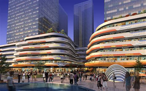 现代城市商业综合体3dmax 模型下载 光辉城市