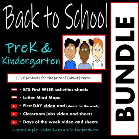 Back To School Prekk Bundle Made By Teachers
