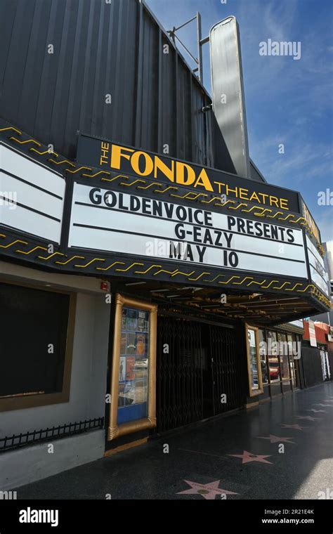 Los Angeles California 12 May 2023 The Fonda Theatre Is A Concert