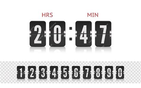 Premium Vector Vector Illustration Template Scoreboard Number Font Vector Coming Soon Web Page