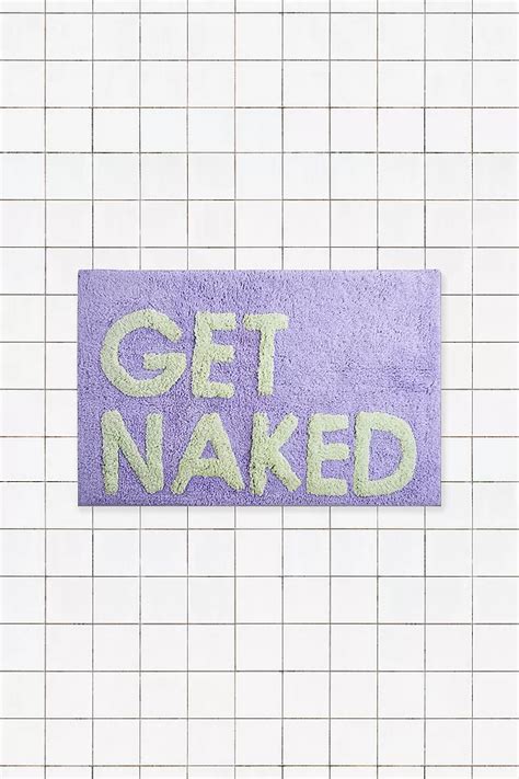 Get Naked Lilac And Sage Bath Mat Urban Outfitters Uk