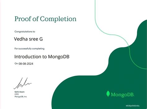 Vedha Sree G On Linkedin Mongodb Nosql Databasemanagement Continuouslearning