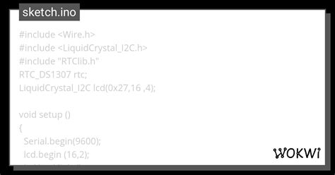 Rtci2c Wokwi Esp32 Stm32 Arduino Simulator