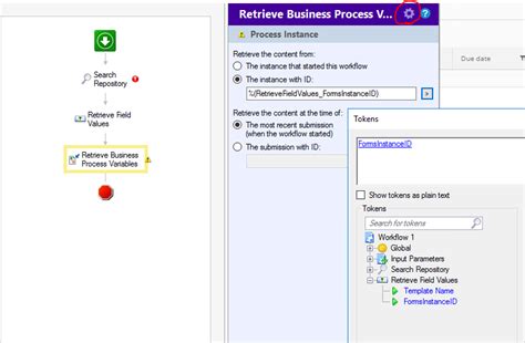 Invoking A Business Process And Retrieving Variables In One Workflow