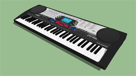 Keyboard Synthesizer Casio Ctk 558 3d Model Cgtrader