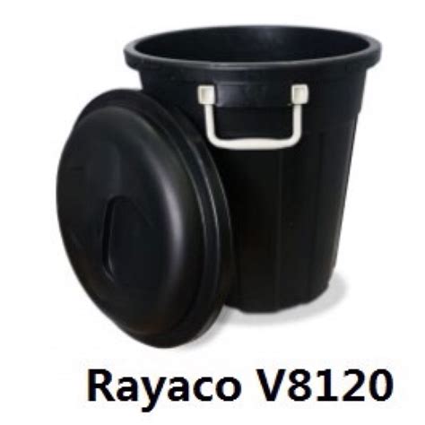Rayaco V8120 12 Gallon Dustbin Tong Sampah Hitam Tong Air Hitam黑色塑料垃圾桶 Shopee Malaysia