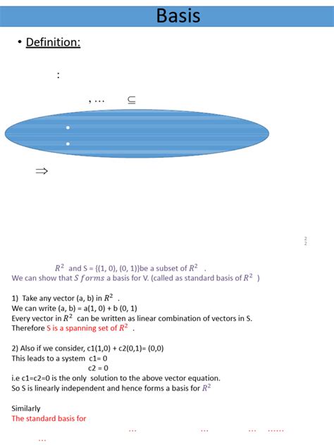 Basis Pdf Basis Linear Algebra Vector Space