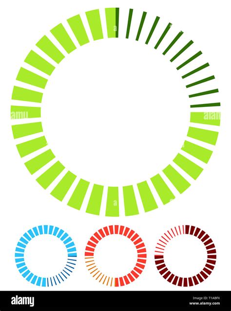 Preloader Or Buffer Shapes Circular Elements Symbols User Interface Concept Step Completion