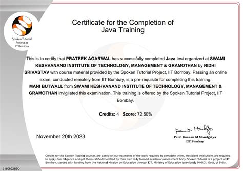 prateek agarwal on linkedin java training spokentutorial