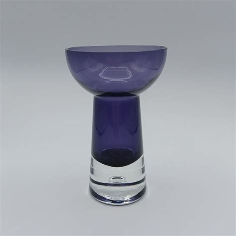 Krosno Art Glass Amethyst Vase Etsy