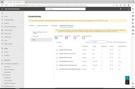 Exploring Firmware Assessments In Microsoft Defender Vulnerability