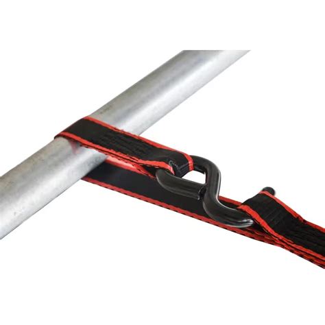 Husky 12 Ft X 1 In Ratchet Tie Down Straps With S Hook 4 Pack Ebay