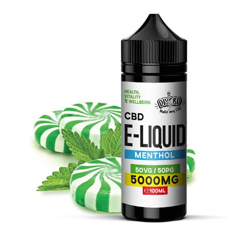 Cbd E Liquid 5000mg Menthol Flavour Uks Best Cbd E Liquids
