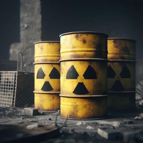 Premium Photo Radioactive Waste In Barrels Nuclear Waste Repository