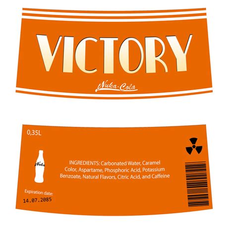 Fallout Nuka Cola Victory Label 035l By Magnev On Deviantart