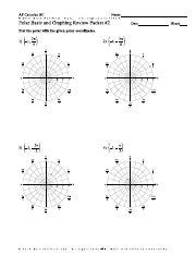 Polar Coordinates Conversion And Graphing Review Course Hero