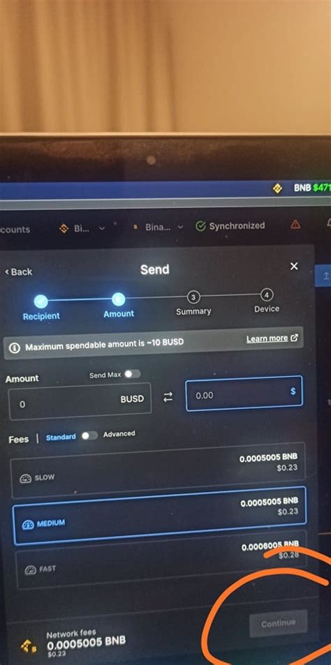 can t send busd from nano s to binance error [please help] r ledgerwallet