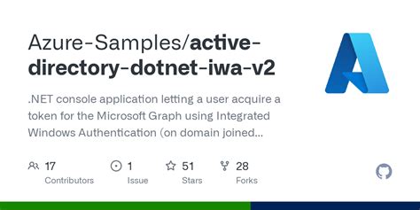 GitHub Azure Samples Active Directory Dotnet Iwa V NET Console Application Letting A User