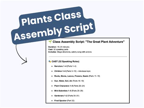 Plants Ks1 Class Assembly Script Teaching Resources