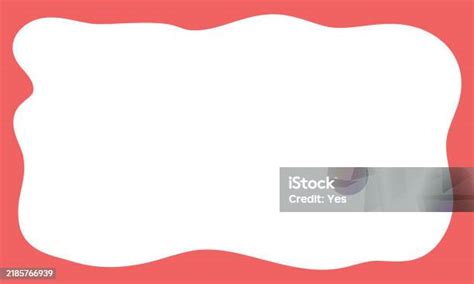 붉은 파도 지그재그 프레임 가리비 사각형 테두리입니다 빈 텍스트 상자 벡터 일러스트 레이 션 가리비에 대한 스톡 벡터 아트 및 기타 이미지 Istock