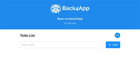 React Crud Tutorial Back4app Backend