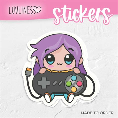 Gamer Girl Sticker Luvliness
