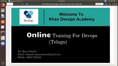 Dockerizing A Rails App Deploying To Aws Using Jenkins Youtube