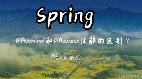 【spring中 autowired和 resource注解的区别？】 源码巴士