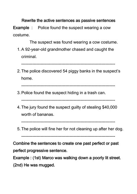 Passive Exercise Pdf