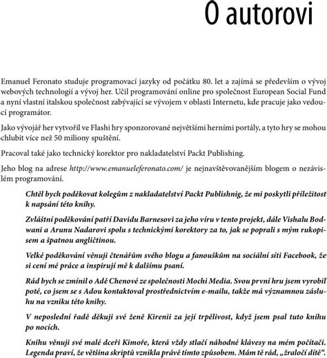 Emanuele Feronato Programujeme Hry Ve Flashi Pdf Stažení Zdarma