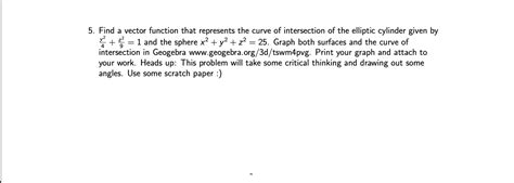 Solved Find A Vector Function That Represents The Curve Chegg