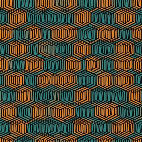 premium ai image geometric pattern with repeating hexagon shape