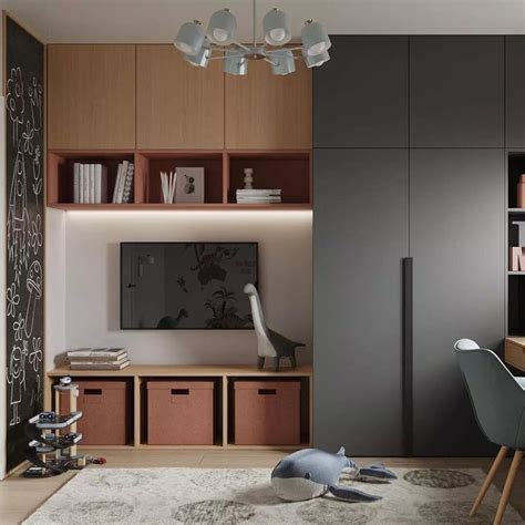 Стильный современный дизайн детской для мальчика любого возраста Rumah Dekorasi