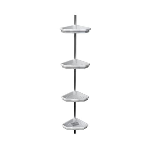 Регулируема ъглова етажерка за баня и душ 4 рафта Emag Bg