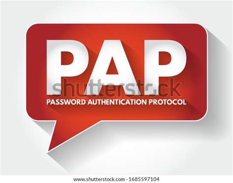 Pap Password Authentication Protocol Acronym Message Stock Vector Royalty Free 1685597104