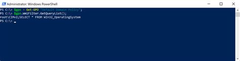 Get The Wmi Queries Used In A Group Policy Object With Powershell