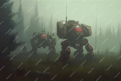 Premium Photo New Robotic Technologies Combat Drones Neural Network Ai Generated