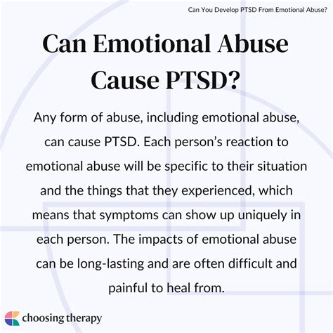 Effects Of Emotional Abuse Short And Long Term Ptsd