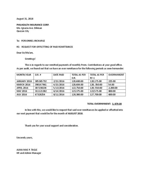 Offsetted Letter Pdf