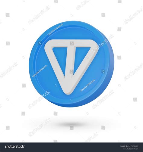 3d Coin Cryptocurrency Symbol Toncoin Ton Stock Vector Royalty Free