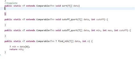 Add The Following Methods To The Sorting Class In The