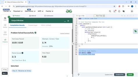 Dsa Codingchallenge Geeksforgeeks Learningeveryday Problemsolving Anuj Chourasiya