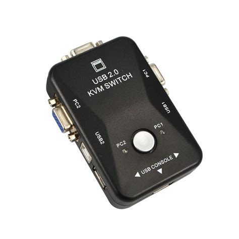 Usb Kvm Switch Switcher 2 Port Vga Svga Switch Box Grandado