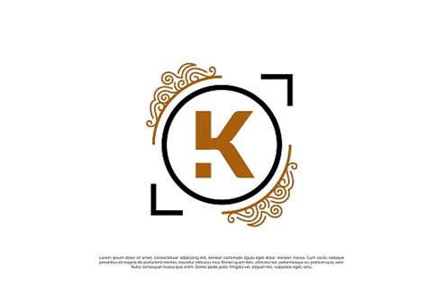 블랙 골드 로얄 장식 서클 이니셜 K 레터 아이콘 디자인 벡터 로고 템플릿 0명에 대한 스톡 벡터 아트 및 기타 이미지 0명 고급 호텔 골동품 Istock
