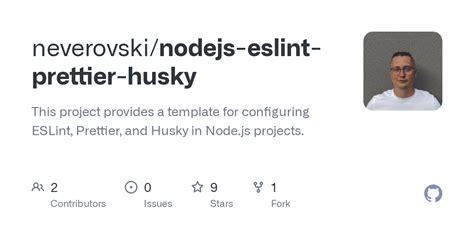 Github Neverovskinodejs Eslint Prettier Husky This Project Provides