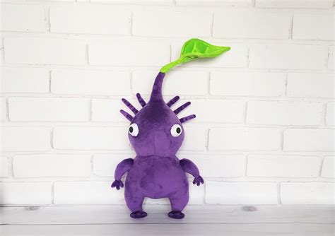 Custom Plush Toy Inspired By Purple Pikmin Toy Made From Drawing