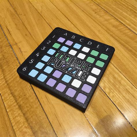 Fully 3d Printable Board Game Tetris Puzzle Rcults3d