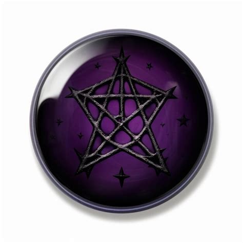 Premium Ai Image Minimalist Gothic Pentacles Glass