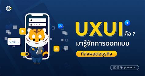 Ux Ui คืออะไร ทำไมการออกแบบถึงส่งผลต่อธุรกิจ Cotactic