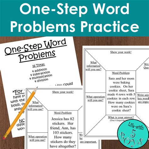 One Step Word Problems Practice And Review With All Operations Made By Teachers